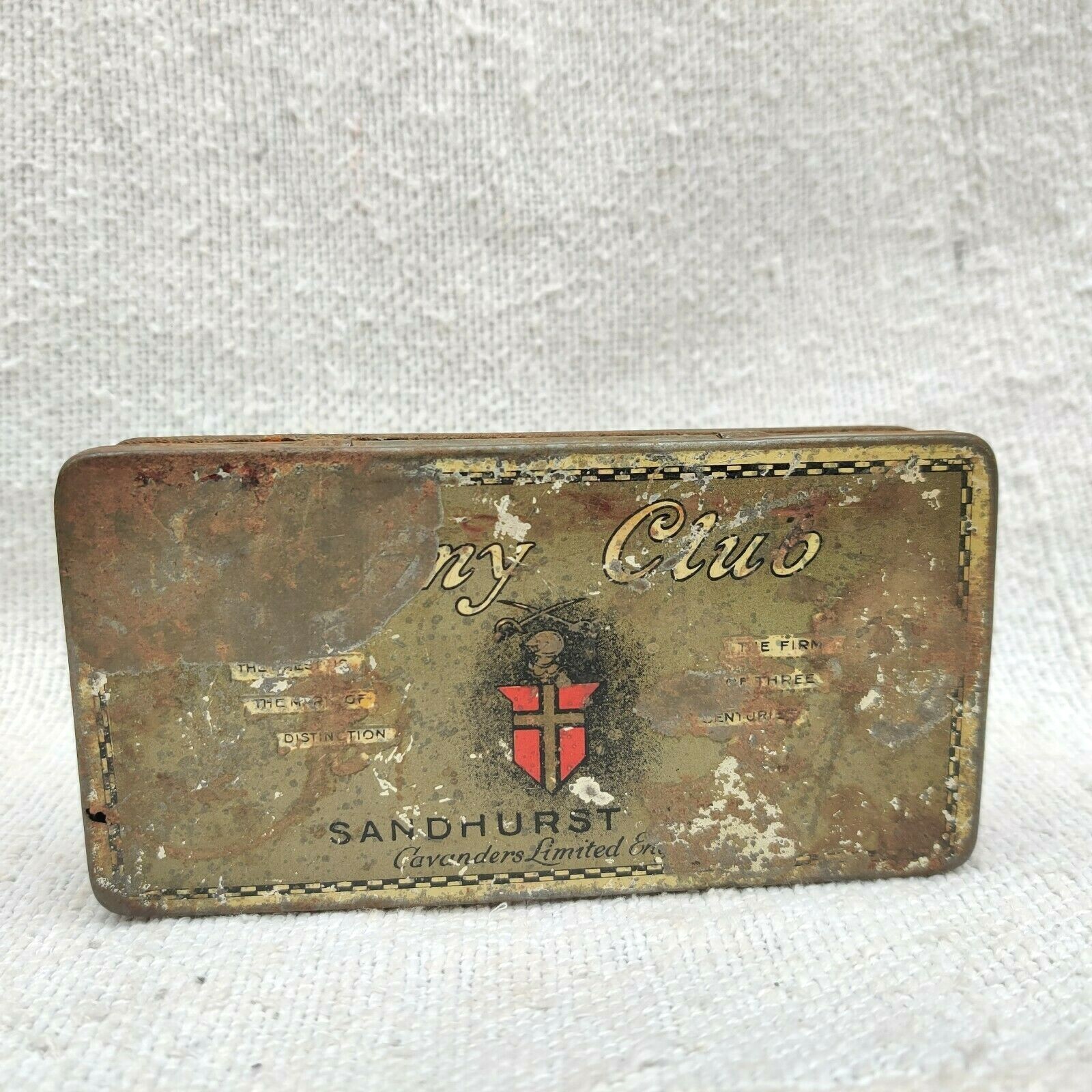 1930s Vintage Cavanders Cigarette Army Club Advertising Tin Box England ...