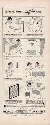 Owens Corning Fiberglass Factory Toledo Ohio Air Filters Dust stop Vtg ...