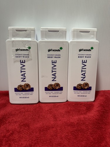 Native Girl Scouts Coconut Caramel Body Wash - Lot Of 3 | eBay