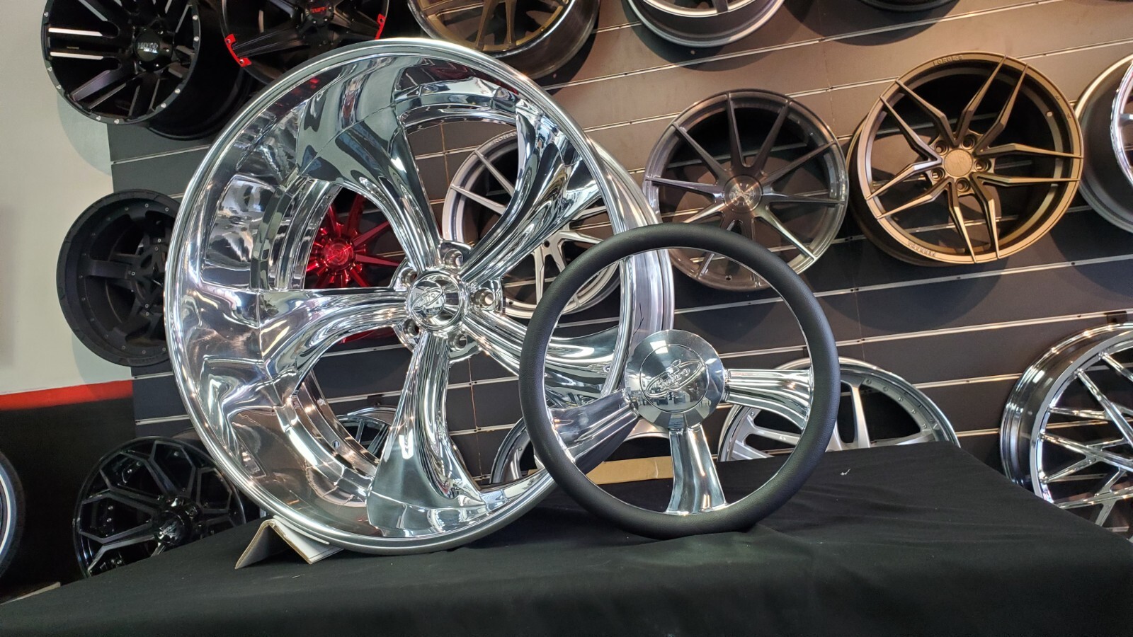 24" Intro Gallop Polished WHEELS STAGGERED 24X9, 24X12 RIMS 5x4.5 Chevy ...