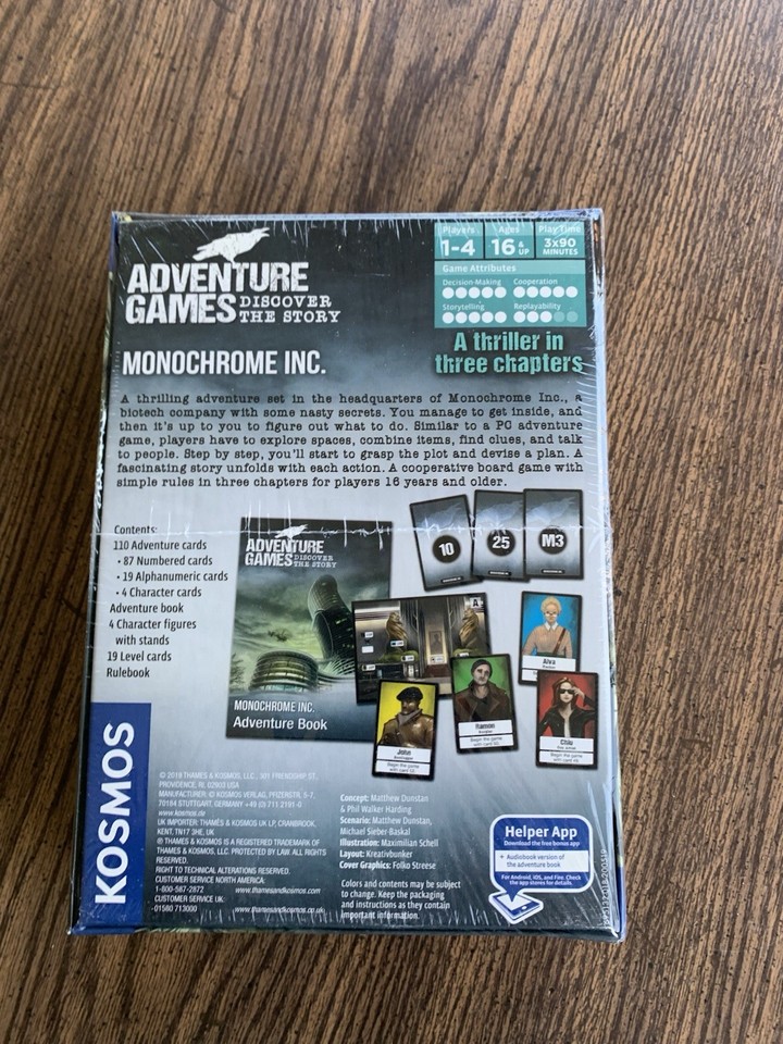 Adventure Games: Monochrome Inc. Game, New In Shrink Wrap. | eBay