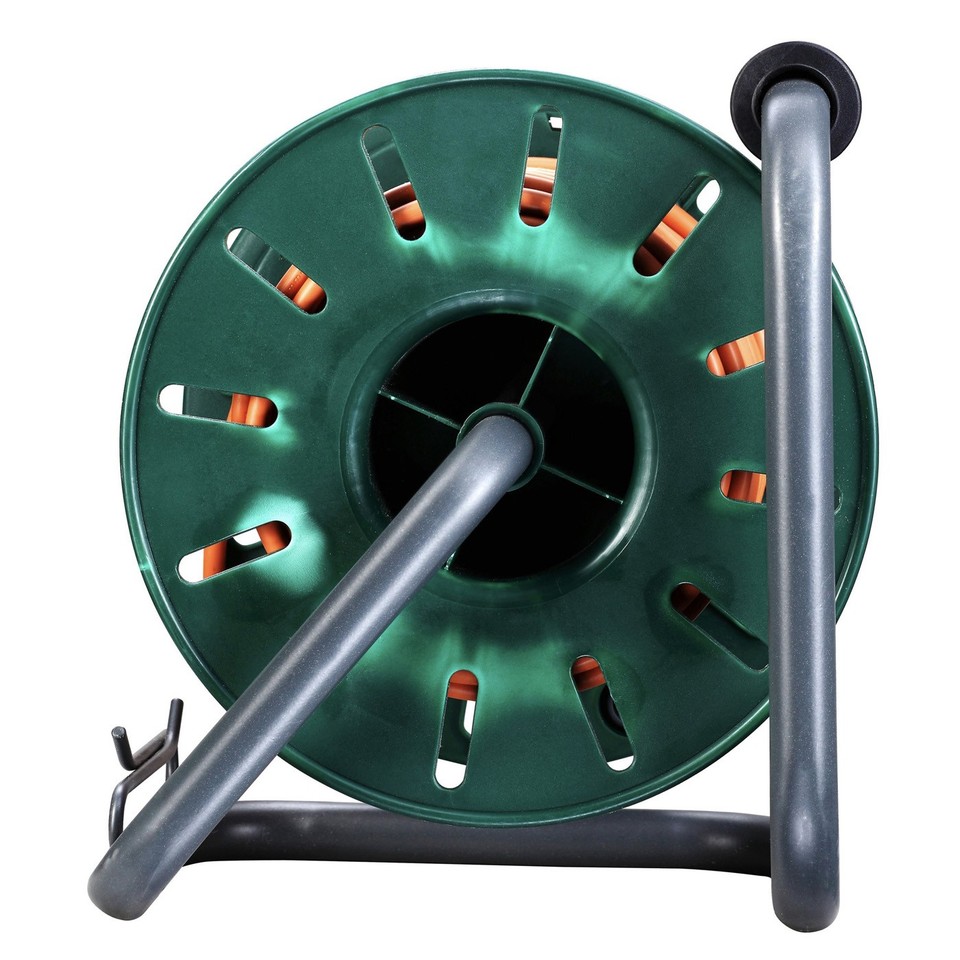 Masterplug 4 Socket Cable Reel 25m Safety RCD Plug Outdoor Extension ...