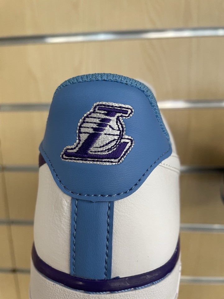 Nike Air Force 1 AF1 07 LV8 EMB 75th Anniversary Lakers NBA UK9 DC8874 ...