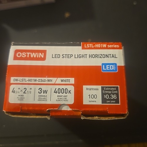 Horizontal Led Step Light Modern Indoor/Outdoor White 4 Pack | eBay