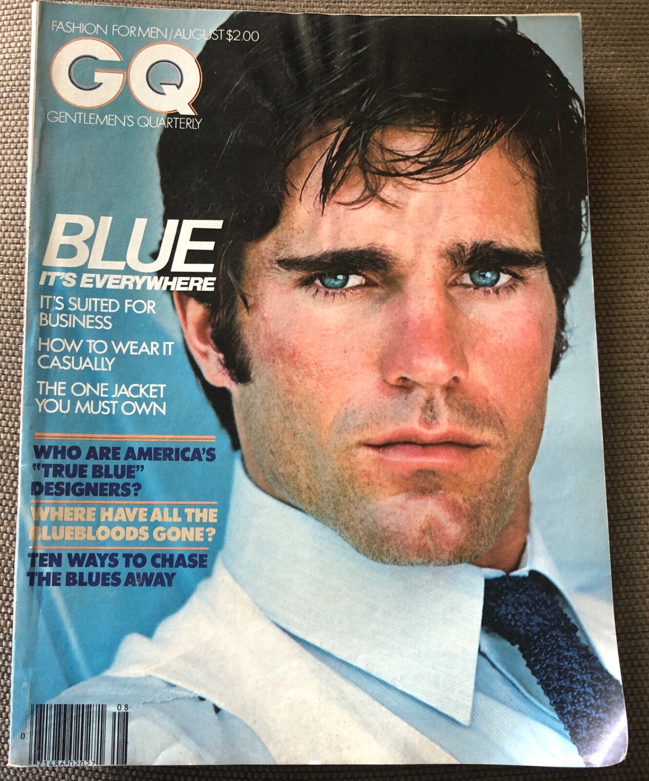 GQ MAGAZINE WINTER AUGUST 1978 BRUCE WEBER BLUE ISSUE VINTAGE MEN'S ...
