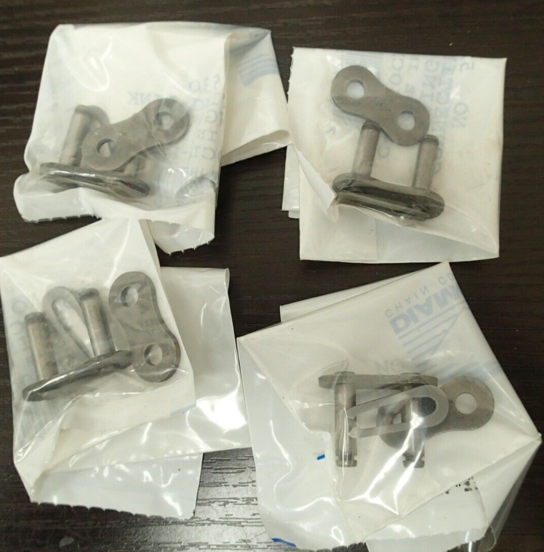 Set of 4 DIAMOND CO. #530 Chain MasterLink Motorcycle ATV UTV CUV C ...