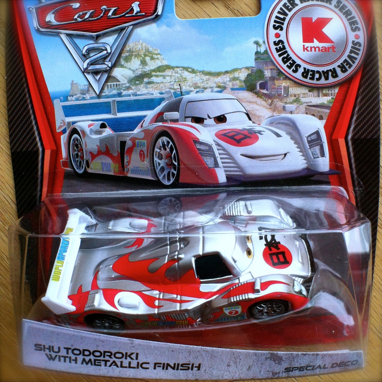 Disney PIXAR Cars 2 SILVER RACER SERIES Kmart SHU TODOROKI METALLIC ...
