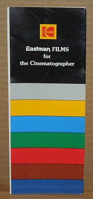 Eastman Films for the Cinematographer - Eastman Kodak Publication H-5 ...
