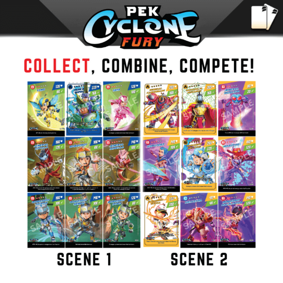 2024 NEW Boboiboy Galaxy Pek Cyclone Fury Trading Cards FAST SHIPPING ...