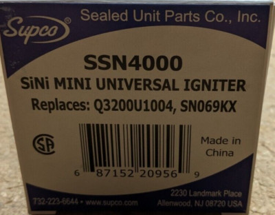 Supco SSN4000 SiNi MINI UNIVERSAL IGNITER | eBay