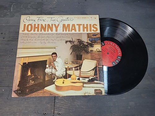Johnny Mathis-Open Fire Two Guitars LP Vinyl Record Album Signed By ...