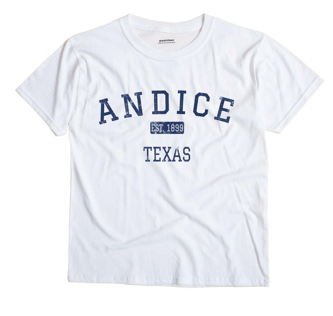 Andice Texas TX T-Shirt EST | eBay