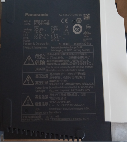 1PC NEW PANASONIC MBDLN25SE AC SERVO DRIVER MBDLN25SE One Year Warranty ...