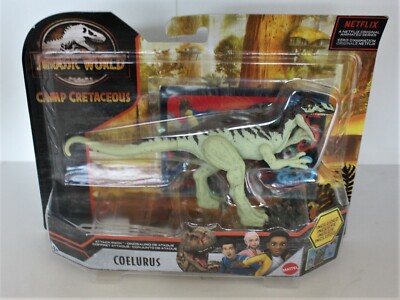 Mattel Jurassic World COELURUS Camp Cretaceous Attack Pack Dinosaur ...