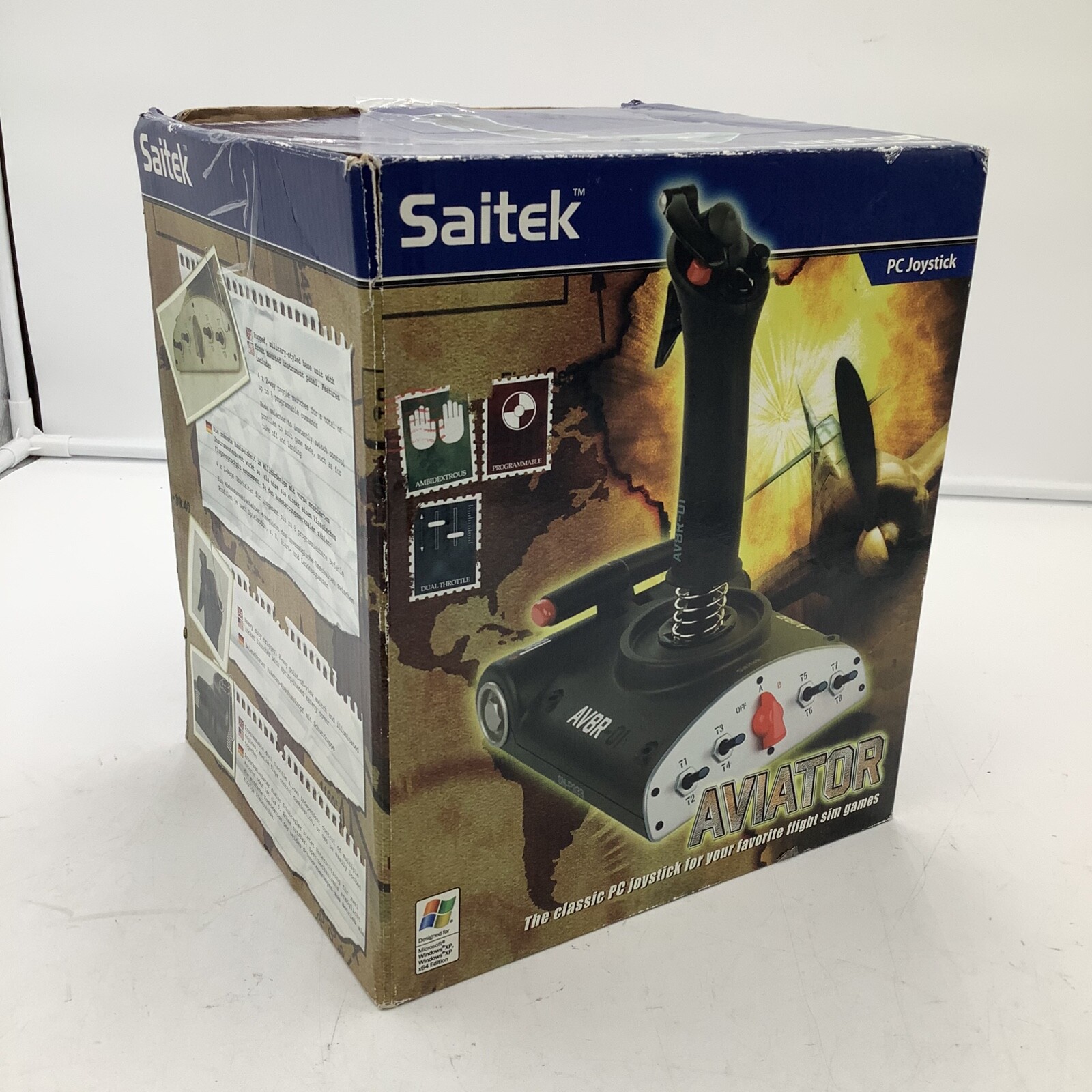 Saitek Aviator (PS33) Joystick AV8R-01 With Disc And Manual | eBay