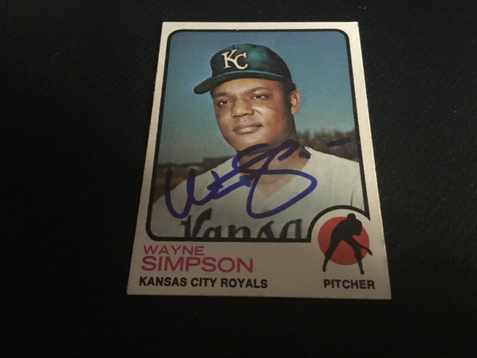 Autographed 1973 Topps Wayne Simpson. TOUGH AUTO. #L-1 | eBay