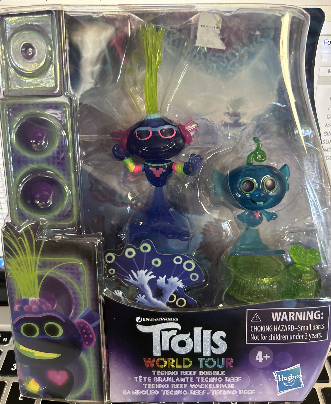 🔥DreamWorks 🔥Trolls 🔥World Tour Techno Reef Bobble 🔥2 Figures and a ...
