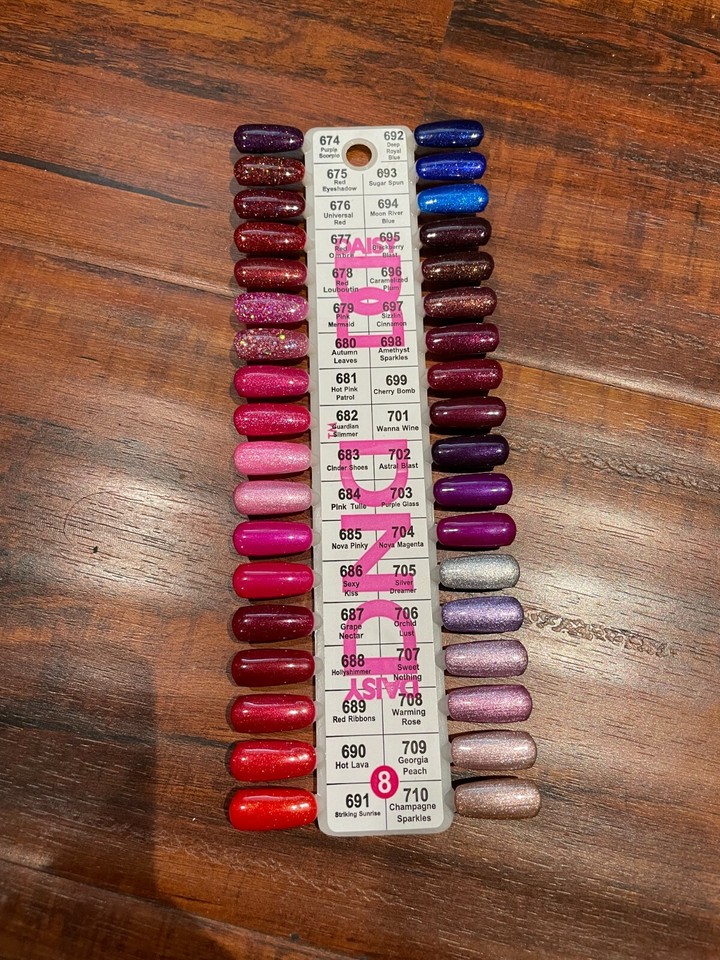 DC&DND Daisy Color Chart Gel Polish Color Sample Chart Palette Display ...