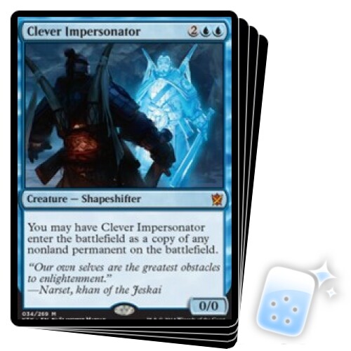 CLEVER IMPERSONATOR X4 Khans Of Tarkir KTK Magic MTG MINT CARD | eBay