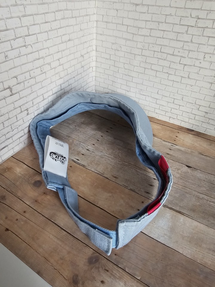 Barbie Ken 'K' Light Blue Logo Visor Adjustable Cotton Sun Hat Preppy ...