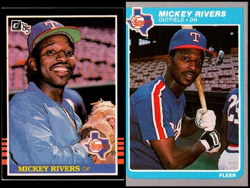 1985 Mickey Rivers (2) Card Lot - THE RAREST EDITION – FEW WILL EVER ...