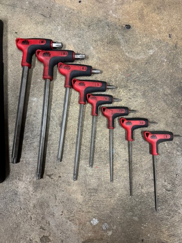 MAC TOOLS 8 PC T-Handle RBRT Metric HEX Allen Extraction Set HKTMRBRT ...
