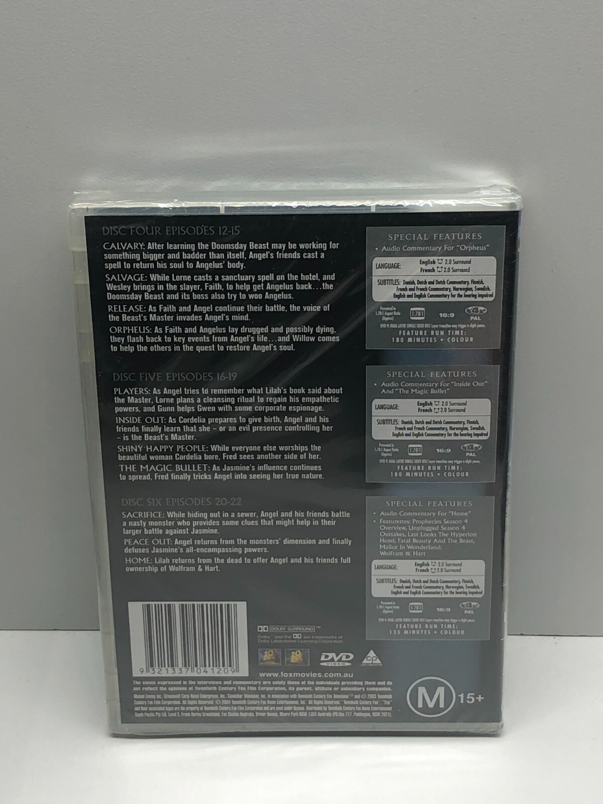 Angel : Season 4 : Part 2 (DVD, 2002) Brand New Sealed Region 4 ...