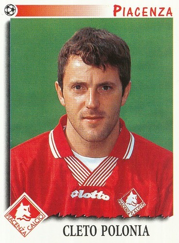 280 CLETO POLONIA # ITALIA PIACENZA CALCIO STICKER CALCIATORI 1998 ...