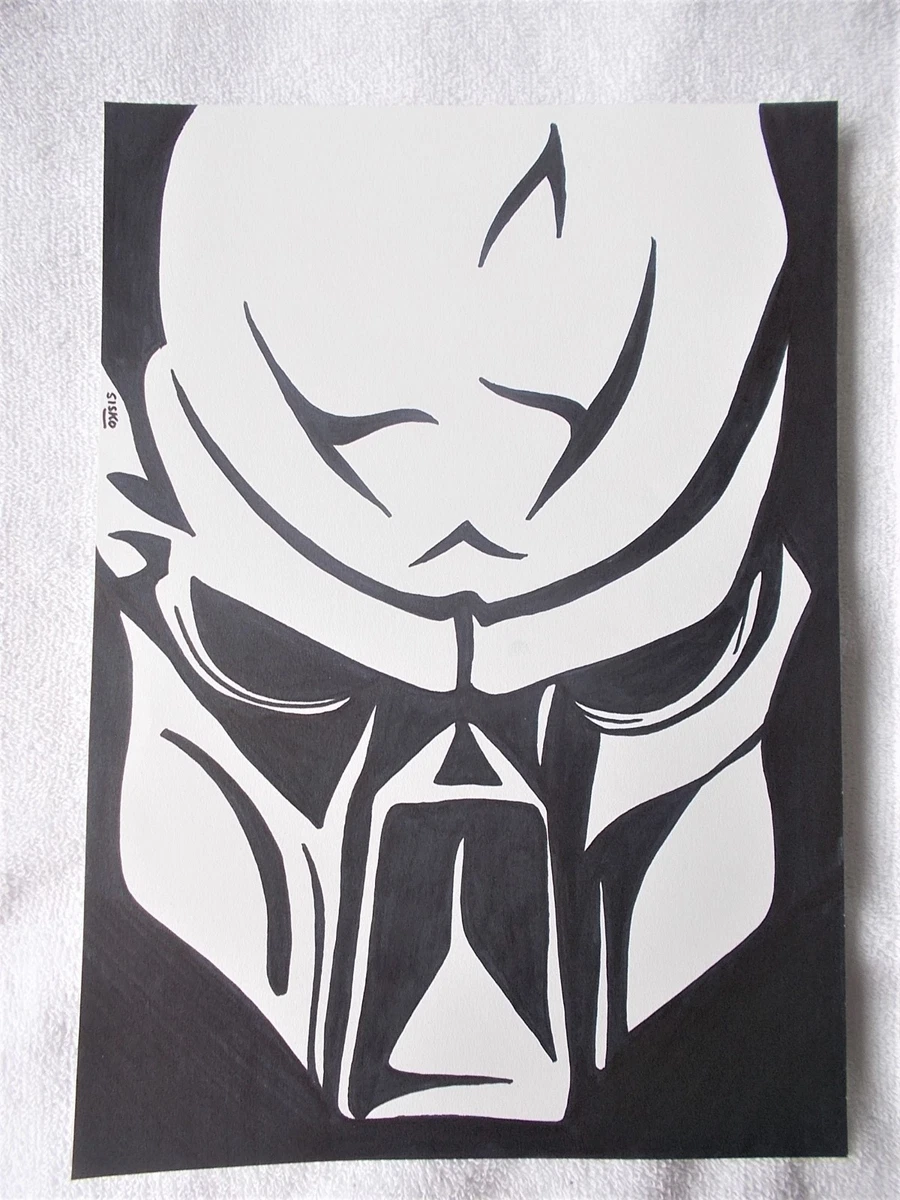 Predator Mask Drawing