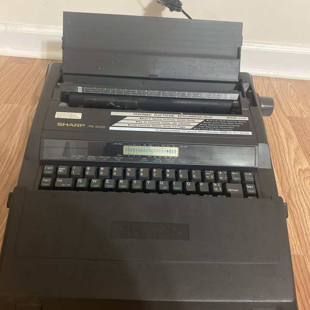 Sharp Pa-3030 III Portable Electronic Intelliwriter Plus Electric ...