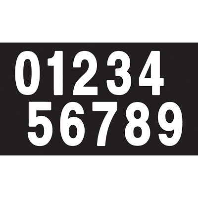 Factory Effex - 04-2562 - Mini Pro Number 2 - White - 4" | eBay