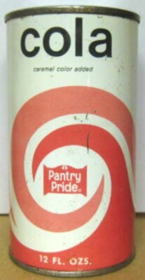 PANTRY PRIDE COLA, ss 12oz FLAT TOP Soda CAN, Philadelphia ...