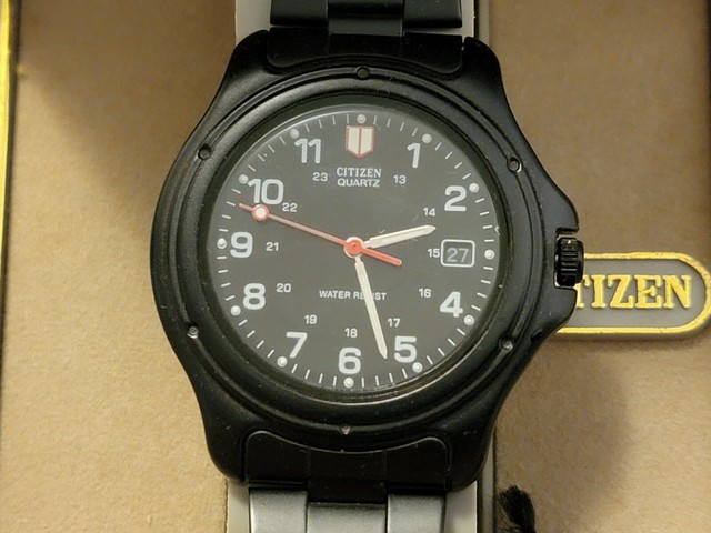 Citizen 6110-s37625 Quartz Black Color Date Men's Watch Running for ...