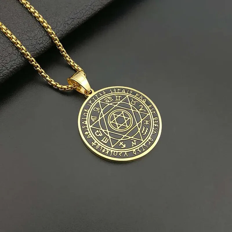 Seven Archangel Solomon Kabbalah Pendant Vintage Angel Seal Necklace | eBay
