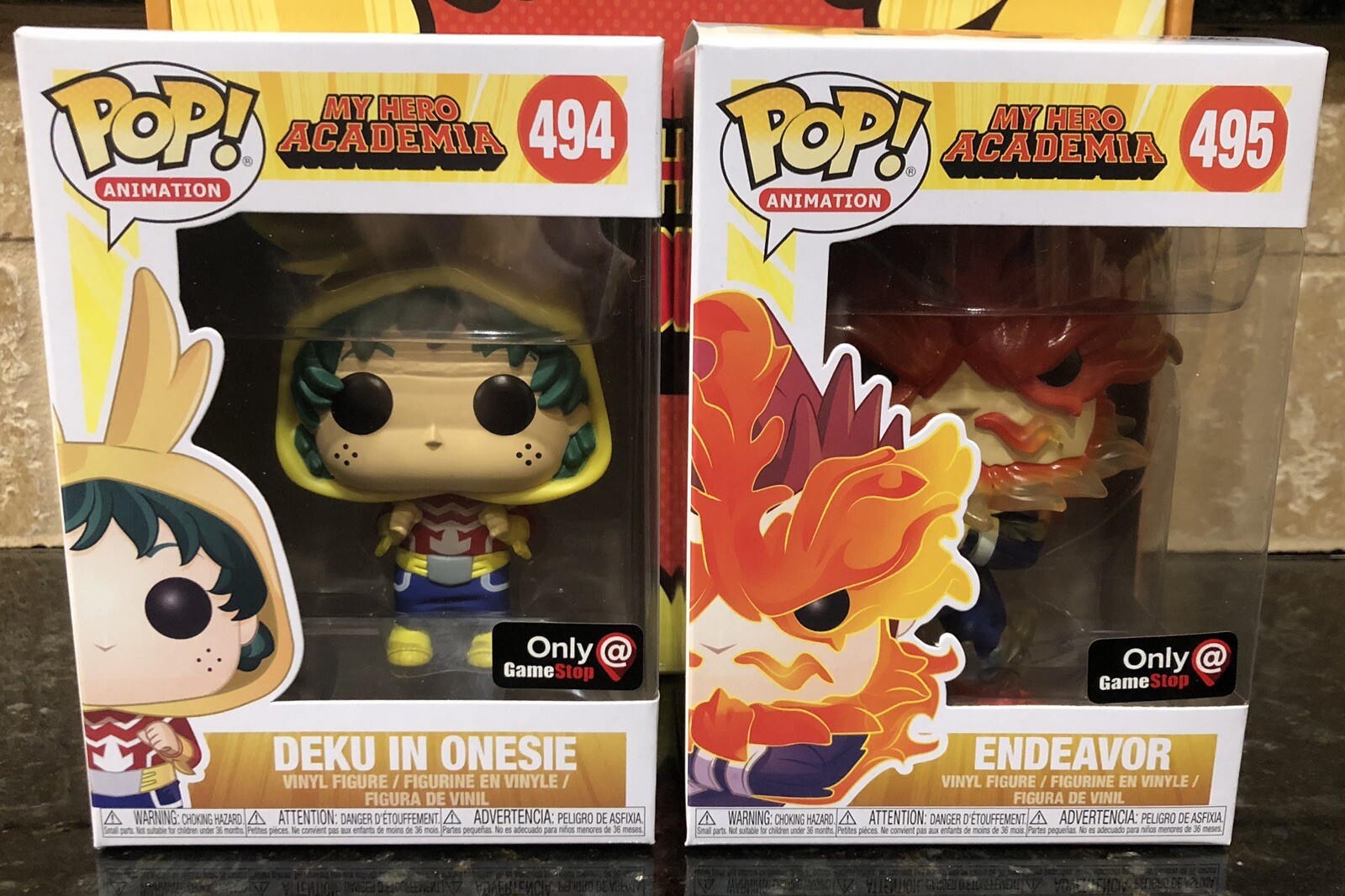 2019 Funko POP! MHA Deku in One Piece #494 & Endeavour #495 (GameStop ...