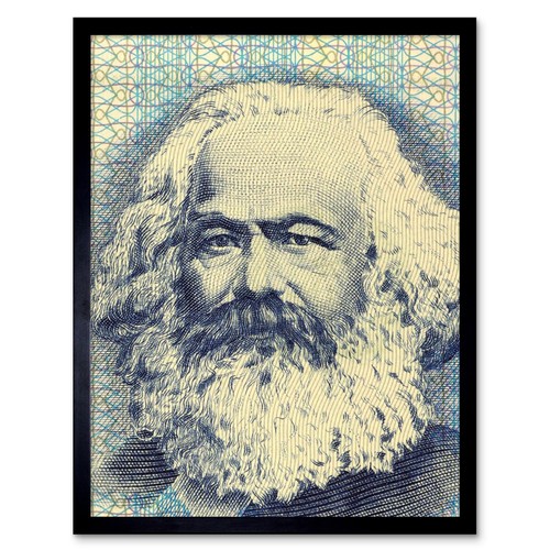 Painting Political Karl Marx Banknote Design Communism 12X16 Inch ...
