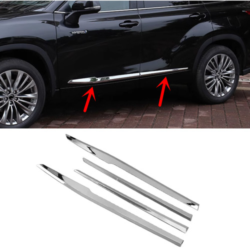 For Toyota Highlander 2020-2024 ABS outside door body side molding ...