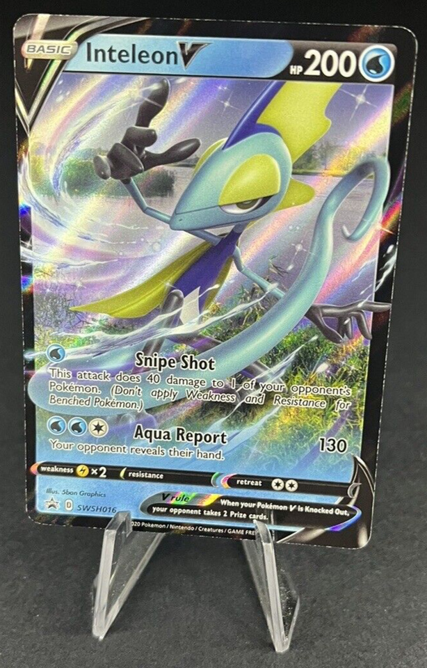 Inteleon V SWSH016 Holo Promo - SWSH Black Star Promos - Pokémon TCG ...