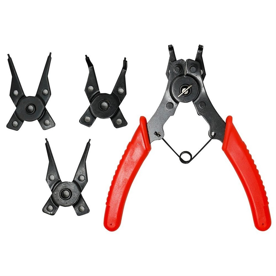 Brand New Straight Heads Degree Curved Head Snap Ring Pliers Tool 10 ...