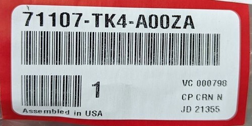 Genuine Acura Mesh L In (Lower) *NH696* (Black Gloss 5) 71107-TK4-A00ZA ...