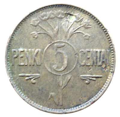 Lithuania Lietuva 1925 Penki 5 Centai Cent Coin | eBay