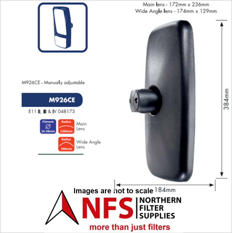 Double Universal Mirror Tractors Truck Digger Motorhome HGV Coach Bus ...