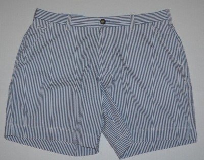 TrueFlies True Flies Shorts 38 Blue Striped Seersucker | eBay