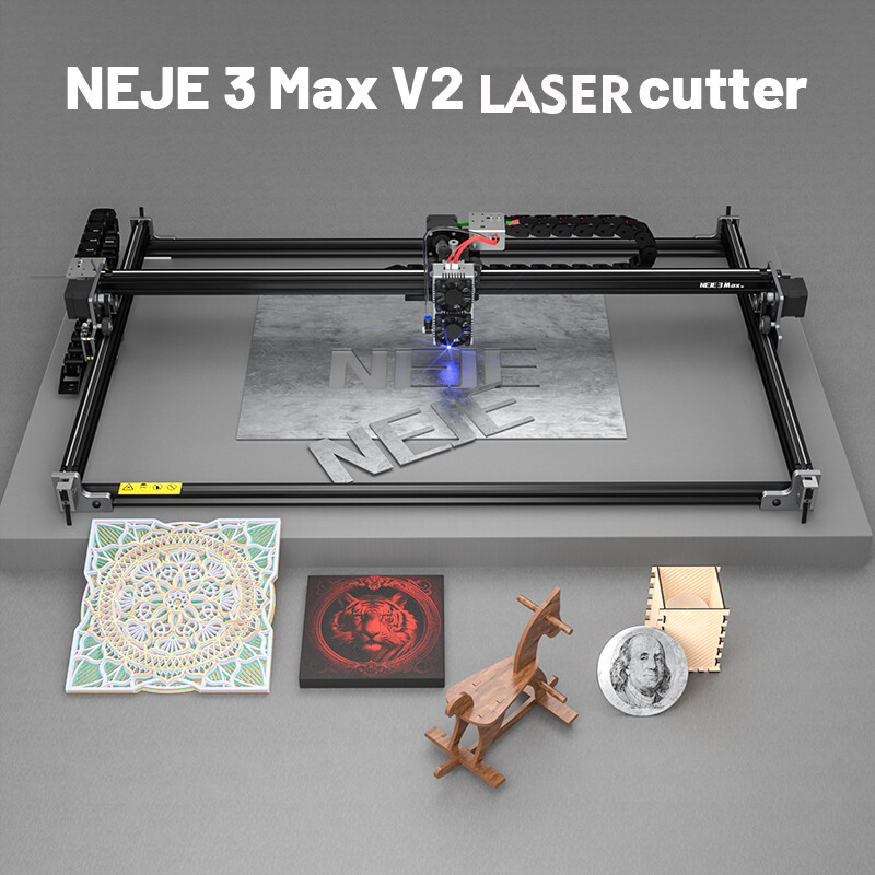 NEJE 3 MAX V2 E80 CNC laser engraver & laser cutter laser engraving ...