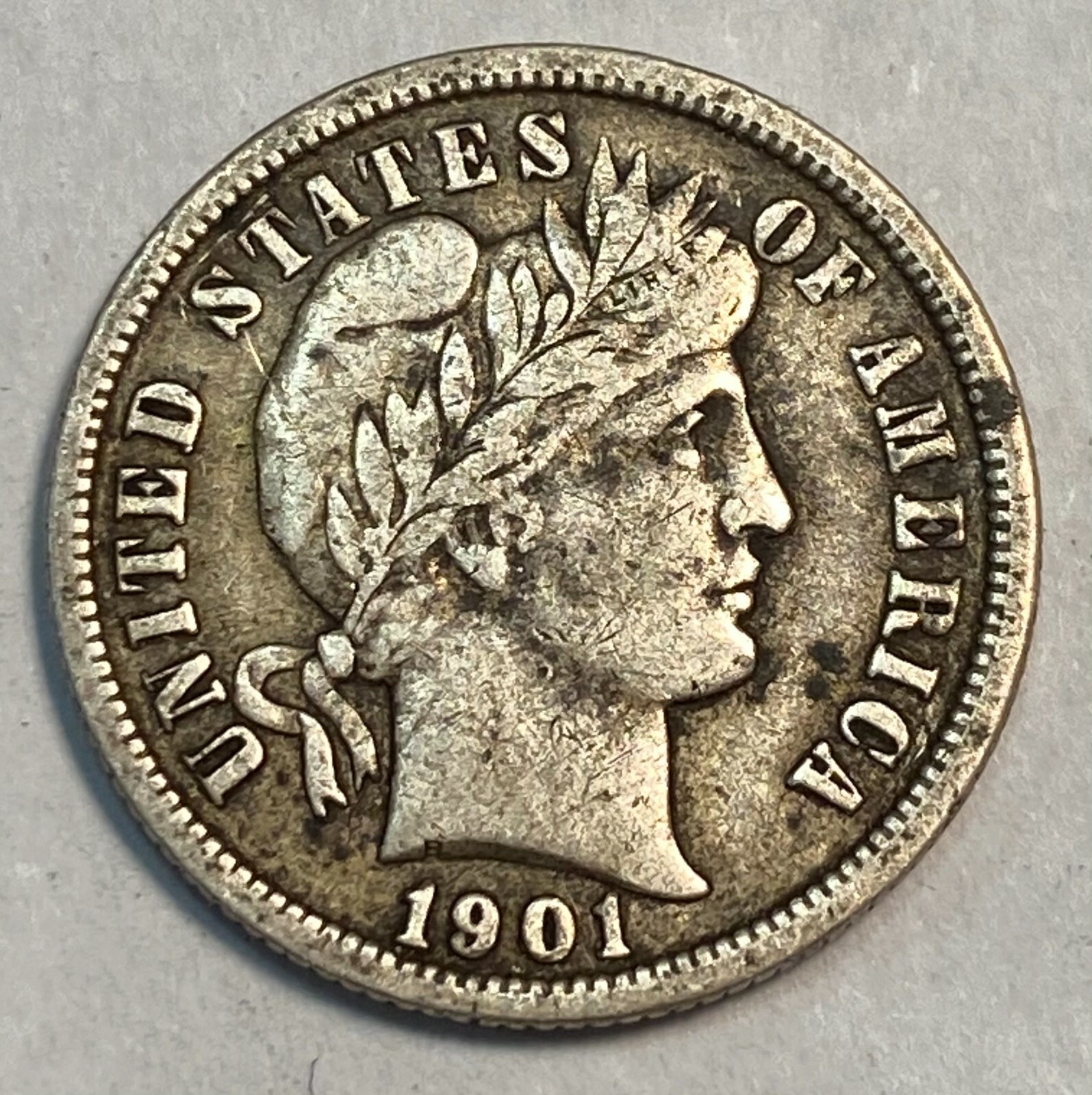 1901-O Better Barber Dime Original XF CHN | eBay