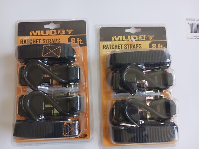 2 pack Muddy Treestand Ratchet Strap 8 Length lot of 2 | eBay