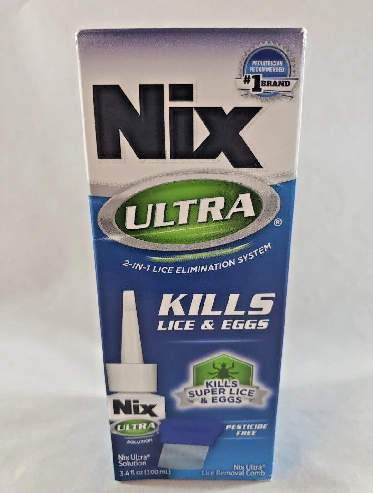 Nix Ultra 2-in-1 Super Lice Treatment with Lice & Egg Removal Comb - 3. ...