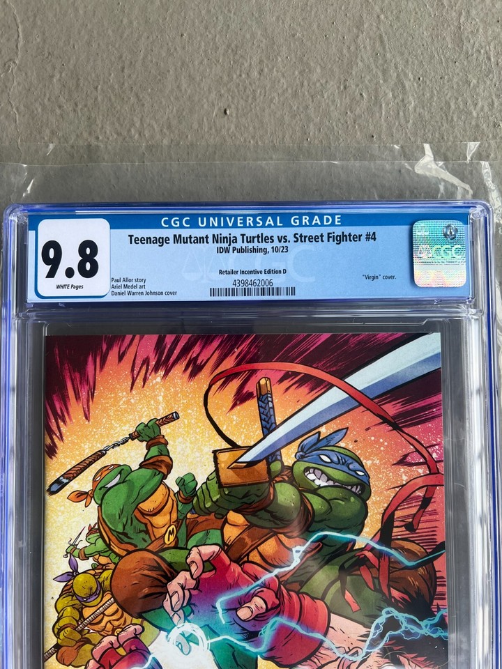 TMNT VS STREET FIGHTER 4 1:250 DANIEL WARREN JOHNSON VIRGIN VARIANT IDW ...