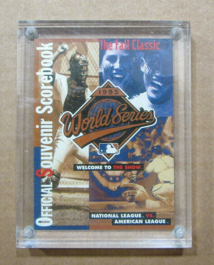 1995 CLEVELAND INDIANS vs ATLANTA BRAVES WORLD SERIES SOUVENIR ...