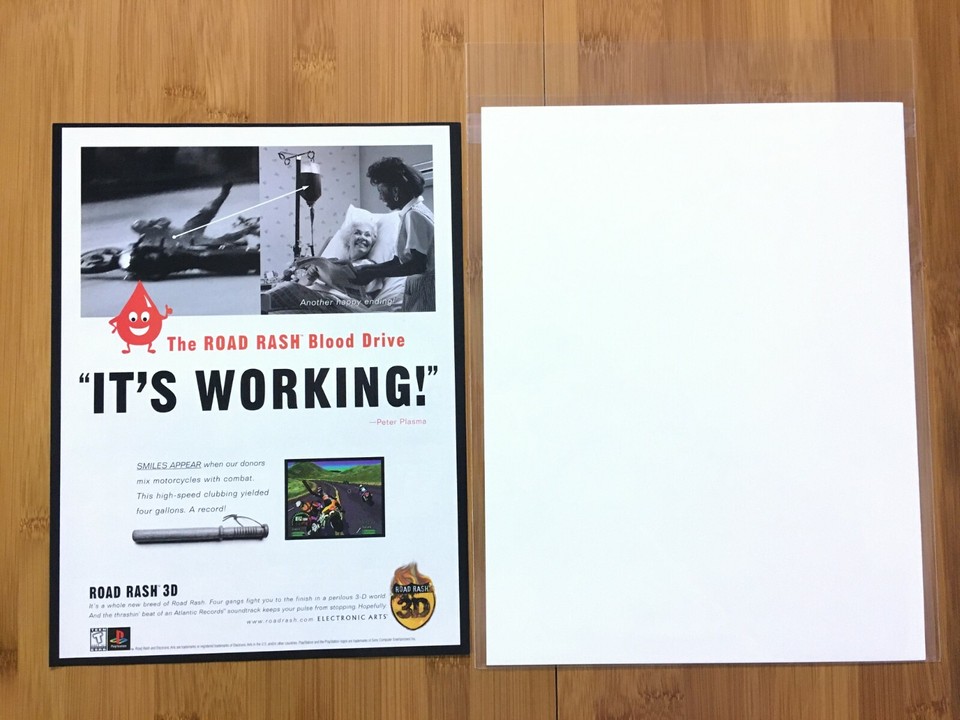 Road Rash 3D 1998 Vintage Video Game Print Ad/Poster Art Authentic ...